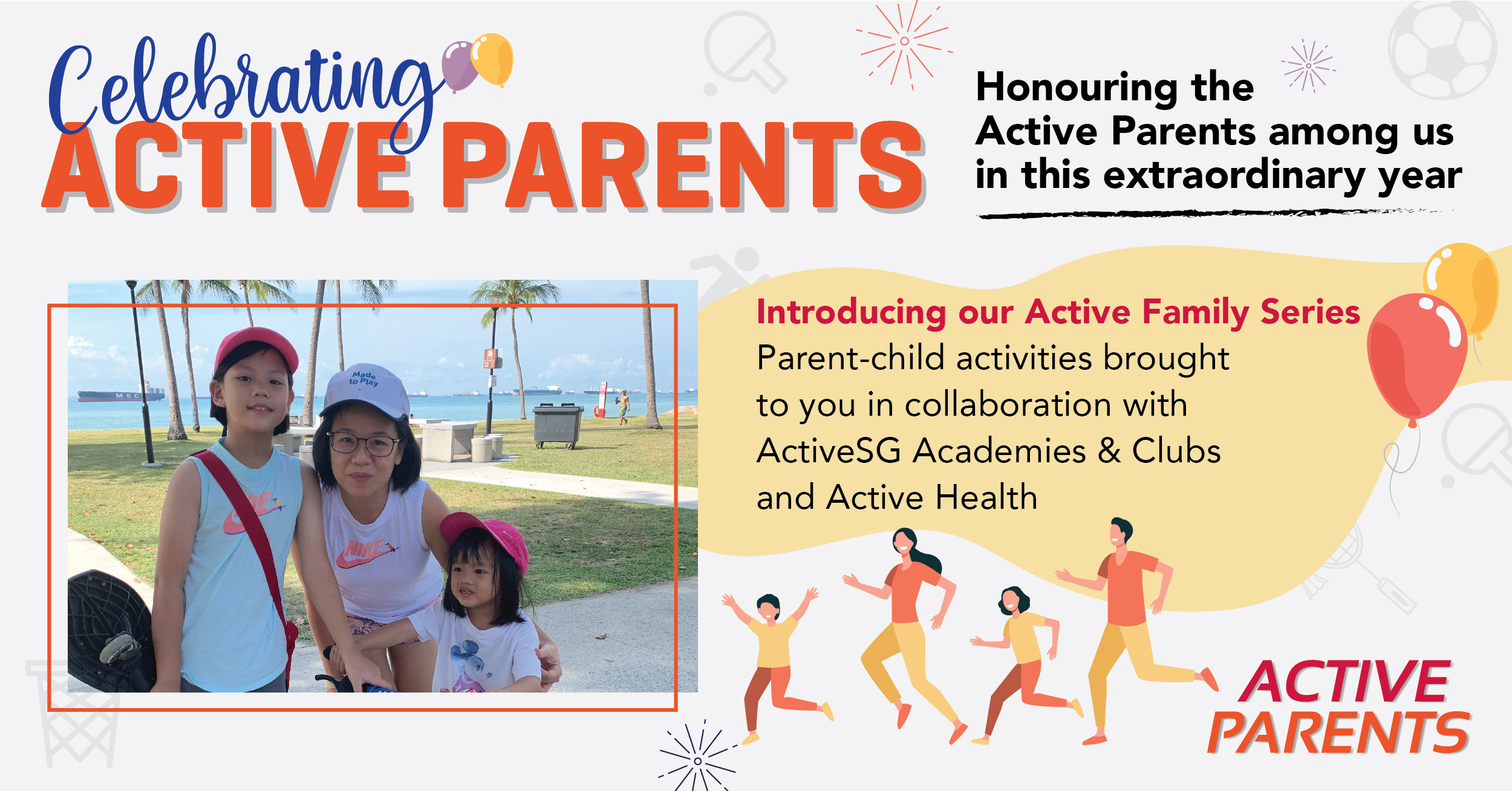 ActiveSG - Active Parents - Celebrating Active Parents 2020
